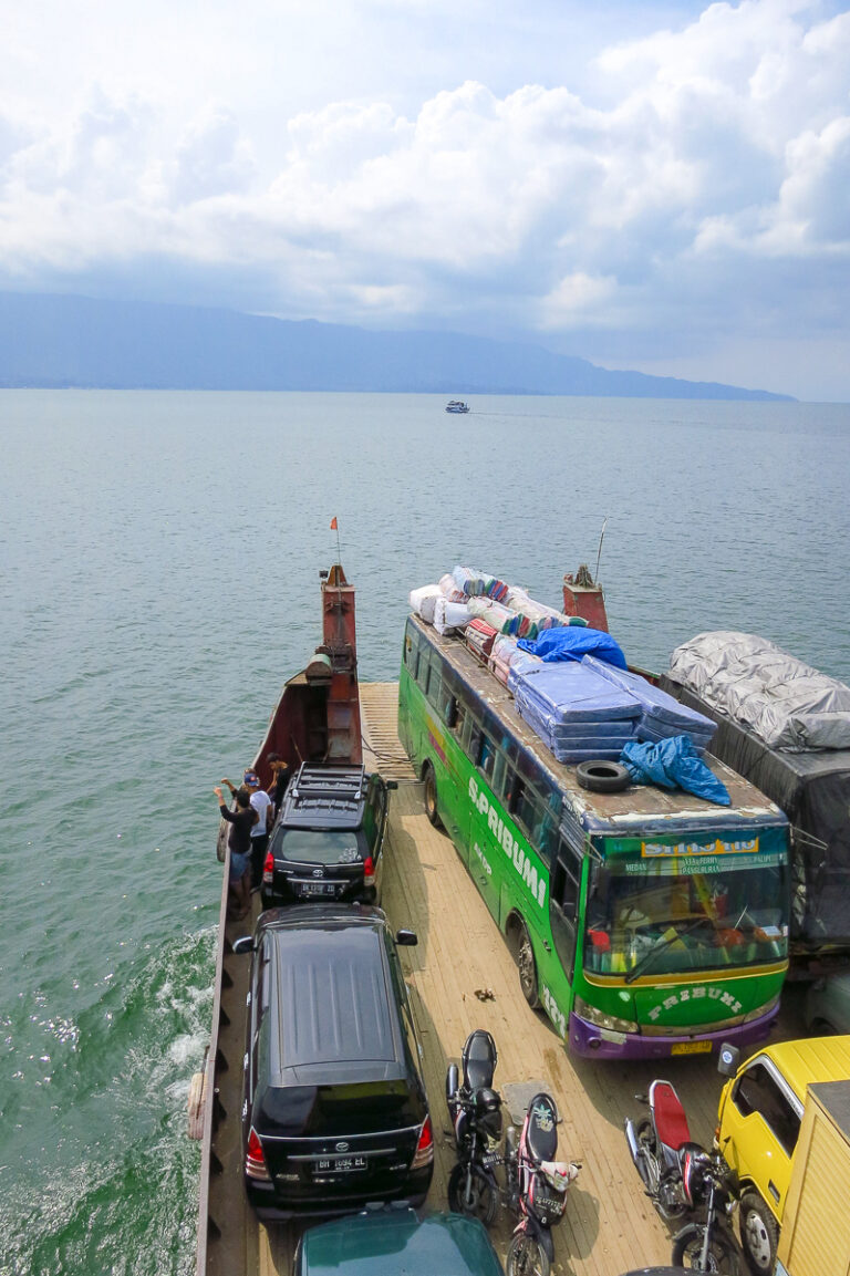 From Medan to Samosir Island (Lake Toba) via Siantar and Parapat