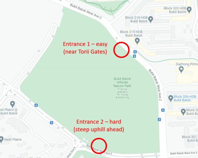 Hiking at Bukit Batok Hillside Park (include Trail Map)