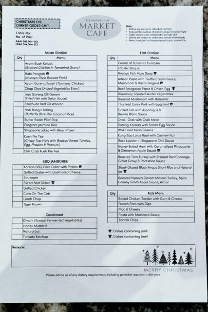 Review: Festive Dinner Buffet at Ellenborough Market Café